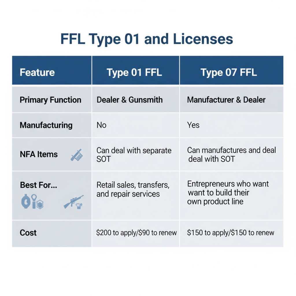 FFL Types Explained: Type 01 vs. Type 07 – A Deep Dive for Your ...